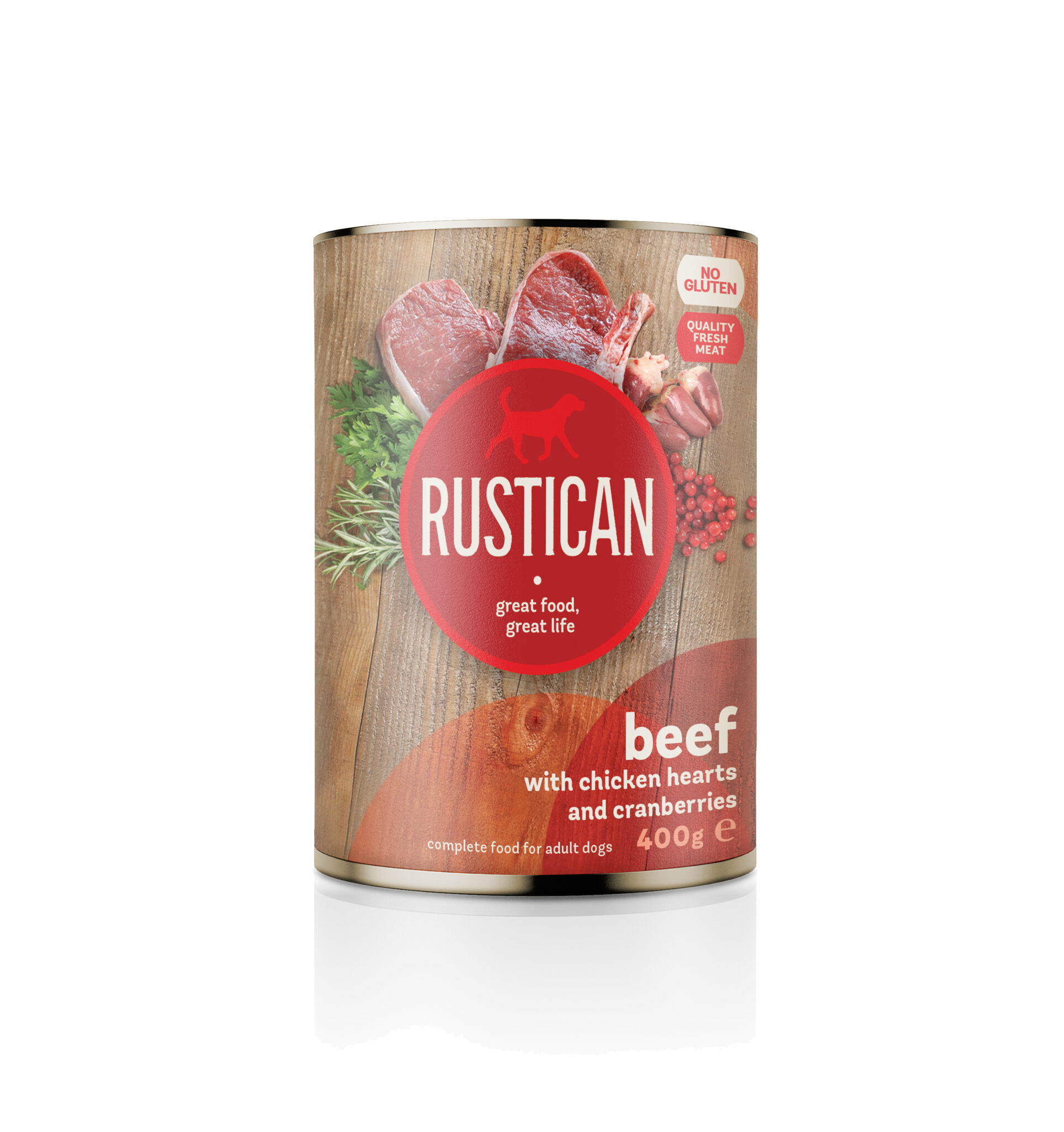 RUSTICAN 2021 - konzerva 400g - Beef - RUSTICAN - great food, great life